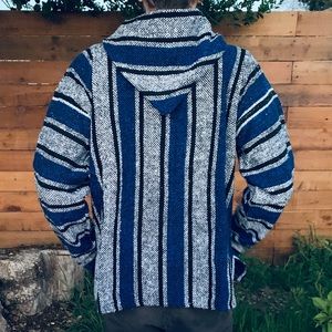 Sweaters | Blue Baja Mexican Hoodie | Poshmark